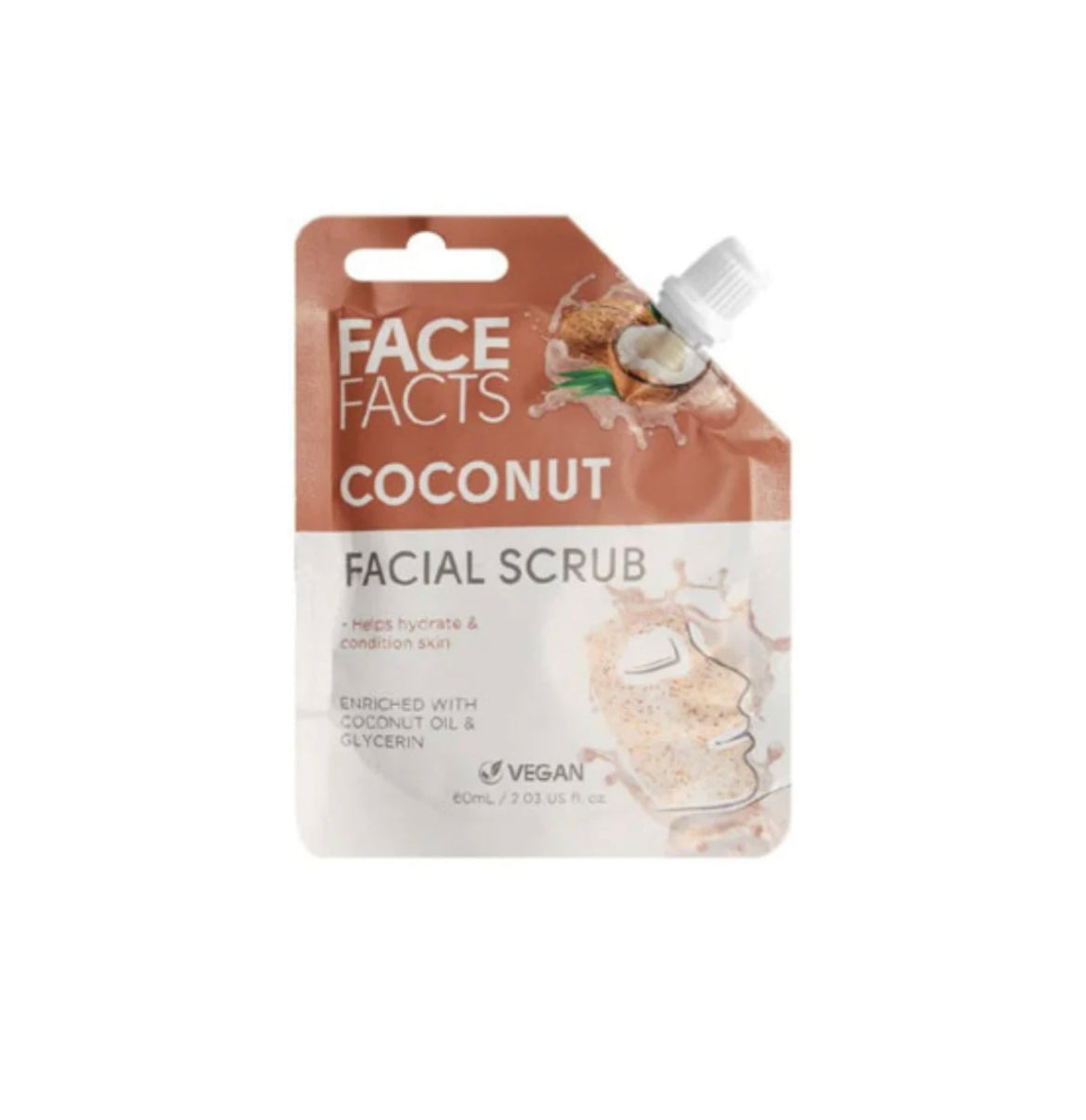 Face Facts Coconut Facial Scrub - 60ml | Allofbeauty